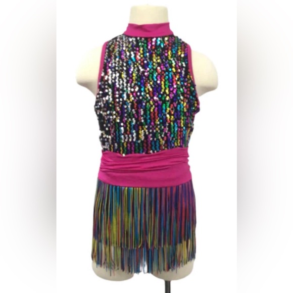 Weissman | Costumes | Wiessman Dance Costume Medium Child Dimples Multi ...